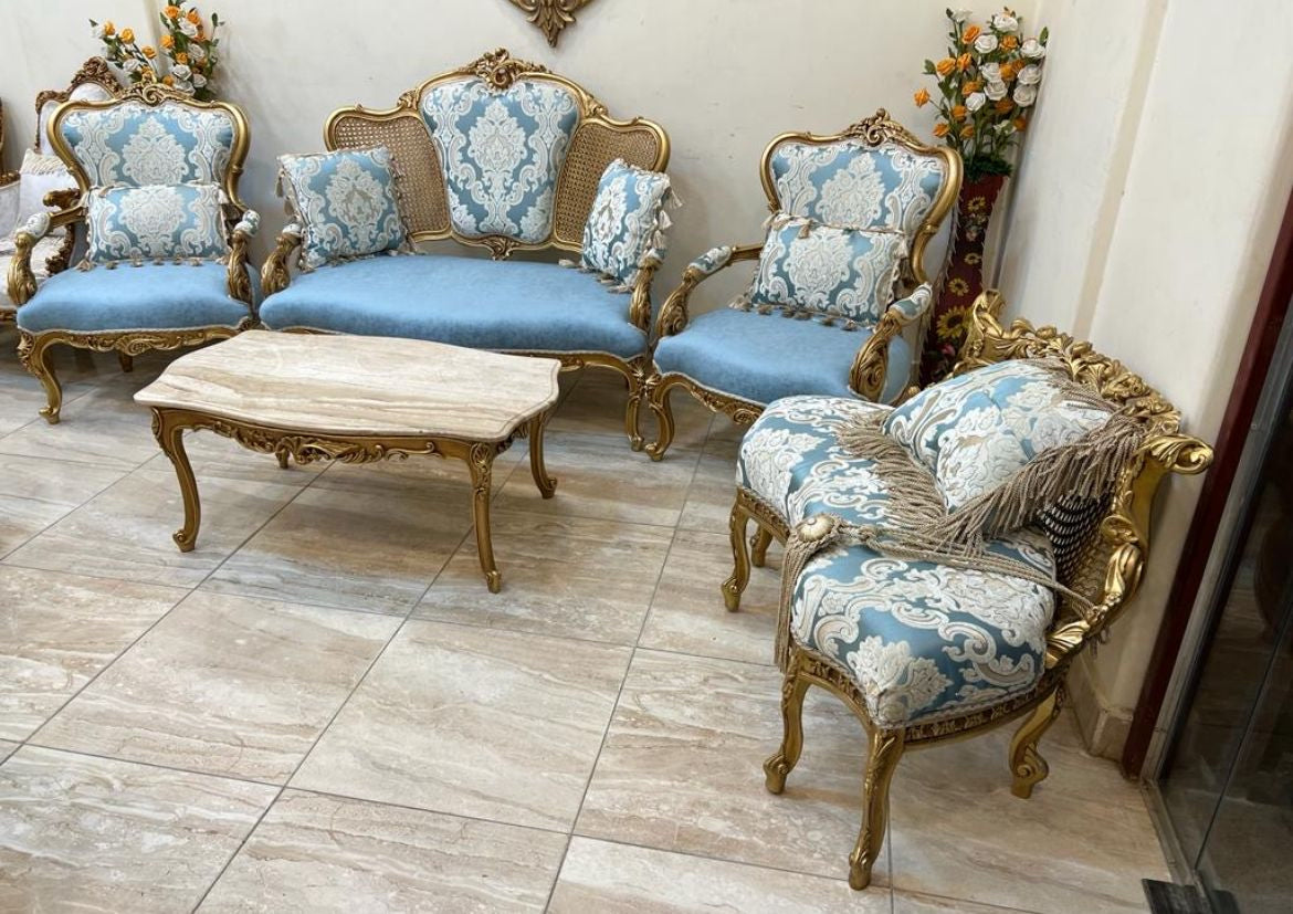"ALBERTA" Living Set — SPHINX FURNITURE| Handmade& Solid Wood Luxurious ...