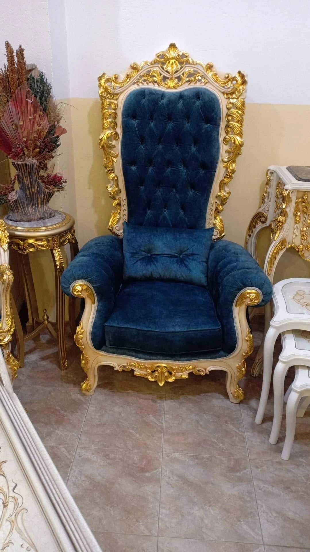 "KINGDOM" THRONE CHAIR SET — SPHINX FURNITURE| Handmade& Solid Wood ...
